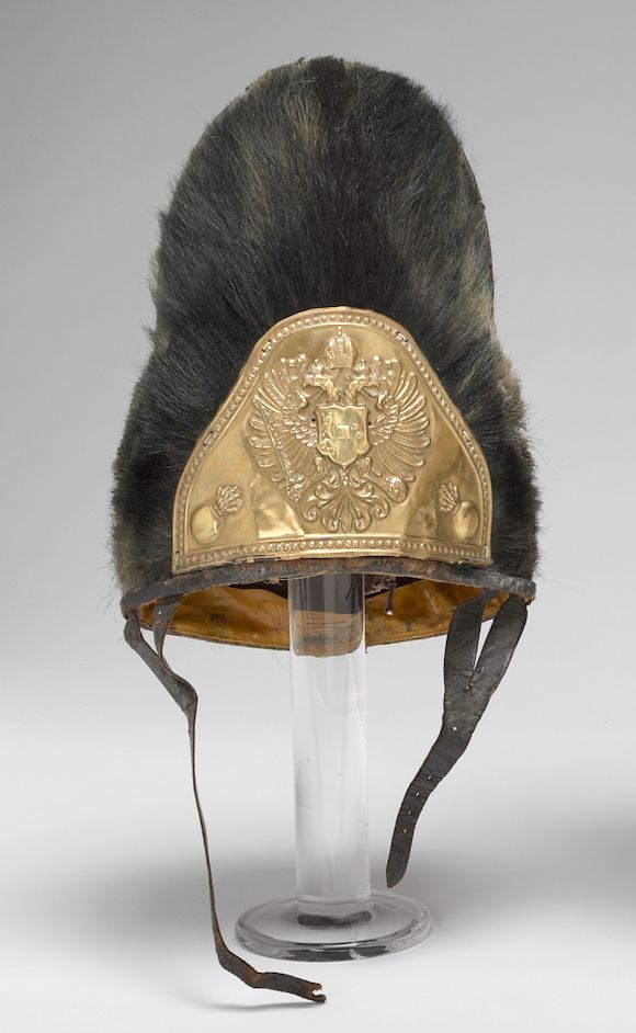 Bonhams : A composite grenadier's bearskin mitre cap in the Austrian ...