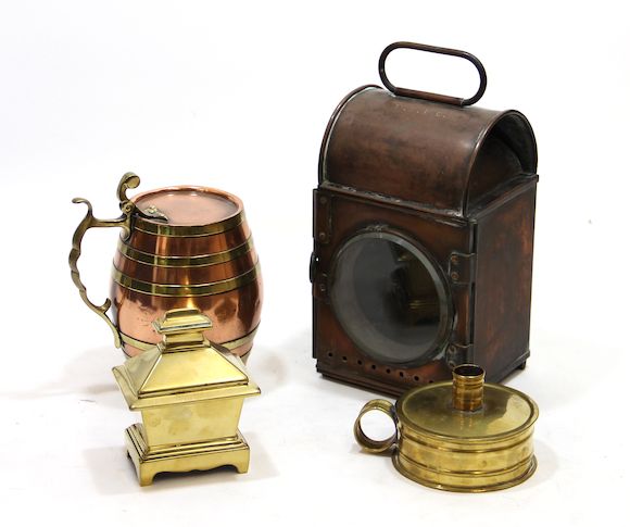 Bonhams : Four pieces of copper and brass 19th century