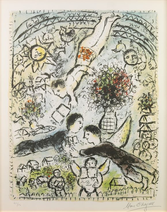 Bonhams : Marc Chagall (Russian/French, 1887-1985); The Sky;