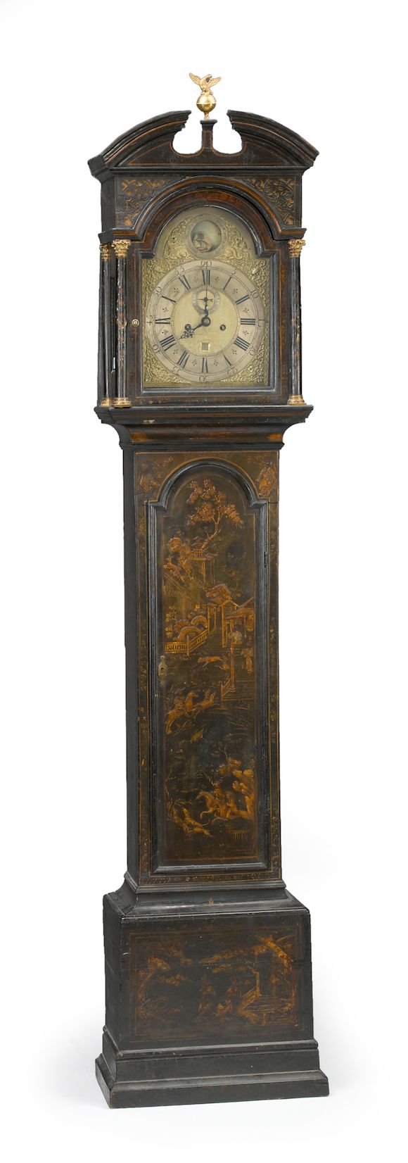 Bonhams : A George III japanned tall case clock fourth quarter 18th century
