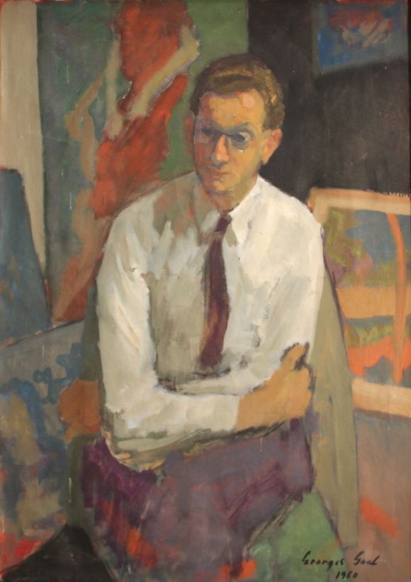 Bonhams : Georges Gaul Portrait of a man, 1960 39 1/2 x 28 3/4in