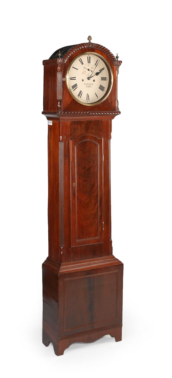 Bonhams : An Irish Victorian mahogany tall case clock Robinson, Dublin ...