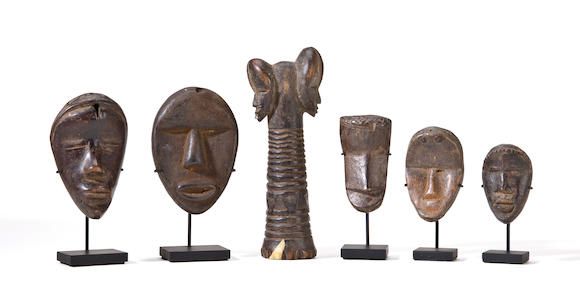 Bonhams Five Dan Passport Masks And A Janus Implement Liberiaivory Coast