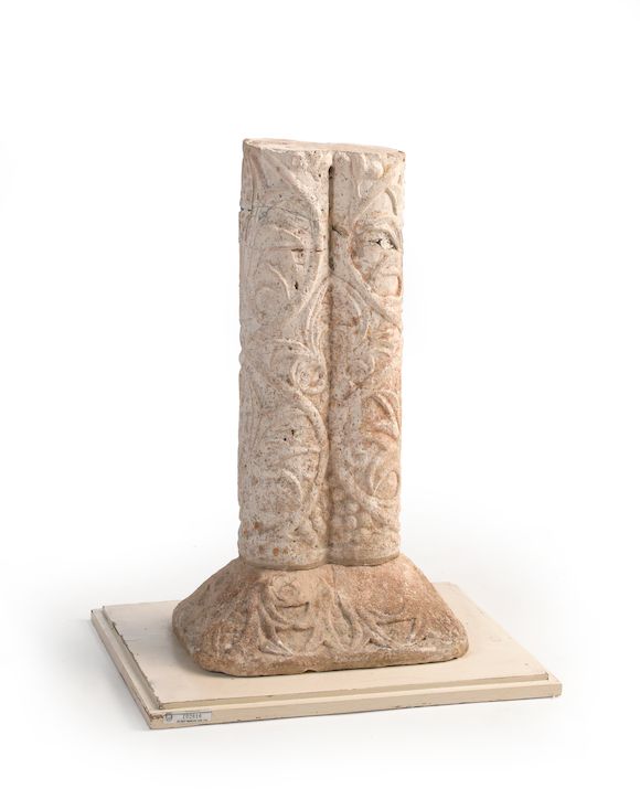 Bonhams : An Italian Romanesque Istrian stone cluster capital probably ...