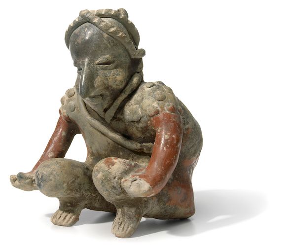 Bonhams : Jalisco Crouching Hunchback Male Figure, Ameca Style ...