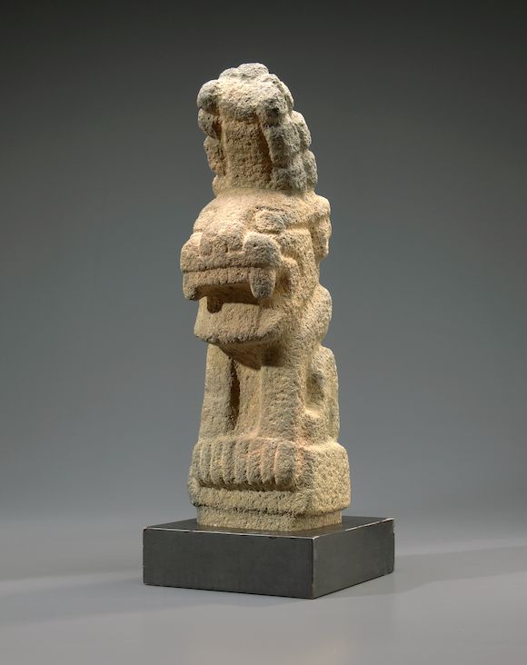 Bonhams : Proto-Maya Stone Jaguar Pedestal Sculpture, Late Preclassic ...