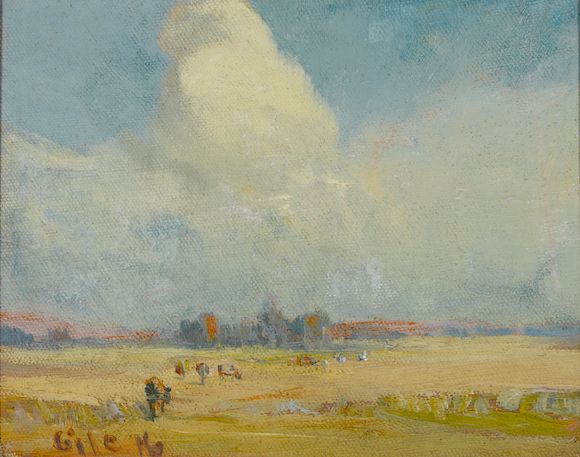 Bonhams : Selden Connor Gile (American, 1877-1947) Cattle grazing on ...