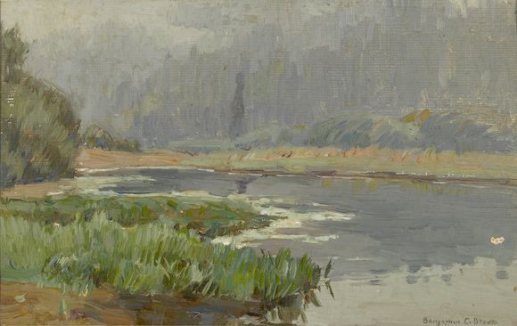 Bonhams : Benjamin Chambers Brown (American, 1865-1942) Mountain lake ...