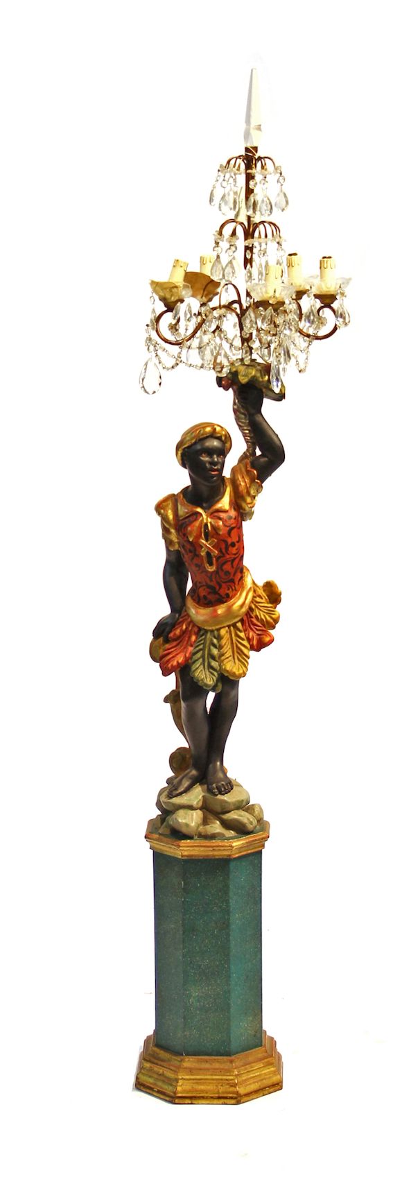 Bonhams : A Venetian style blackamoore on pedestal first half 20th century
