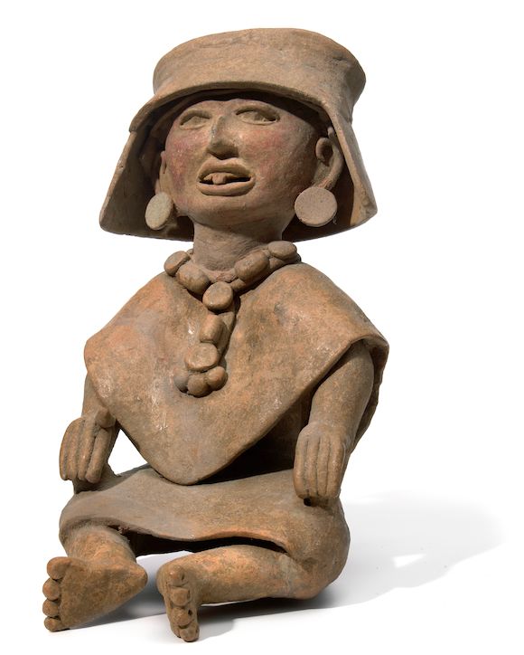 Bonhams : Veracruz Seated Figure, Remojadas, Late Classic, ca. A.D. 550-950