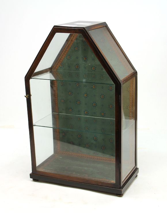 Bonhams : A Continental hardwood table top vitrine cabinet late 18th ...