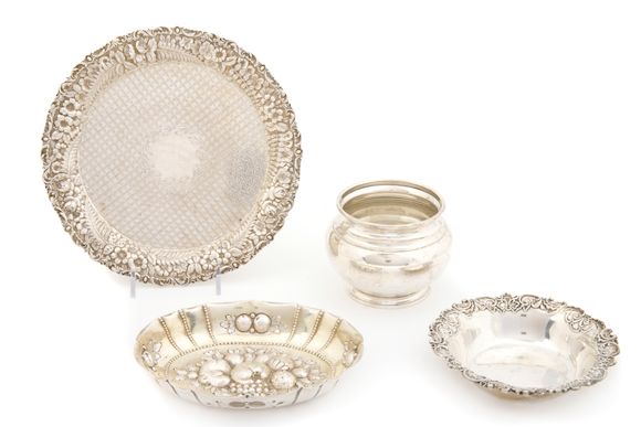 Bonhams : An assembled group of silver and sterling hollowware 20th century