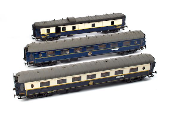 Bonhams : A group of three French passenger train cars for the ...