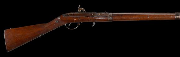 Bonhams : A U.S. Model 1836 J.H. Hall breechloading percussion carbine