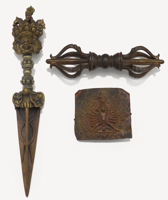 Bonhams : A group of esoteric Buddhist implements 19th/20th century
