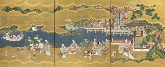 Bonhams : Kano school style (20th century) Chinese children at play