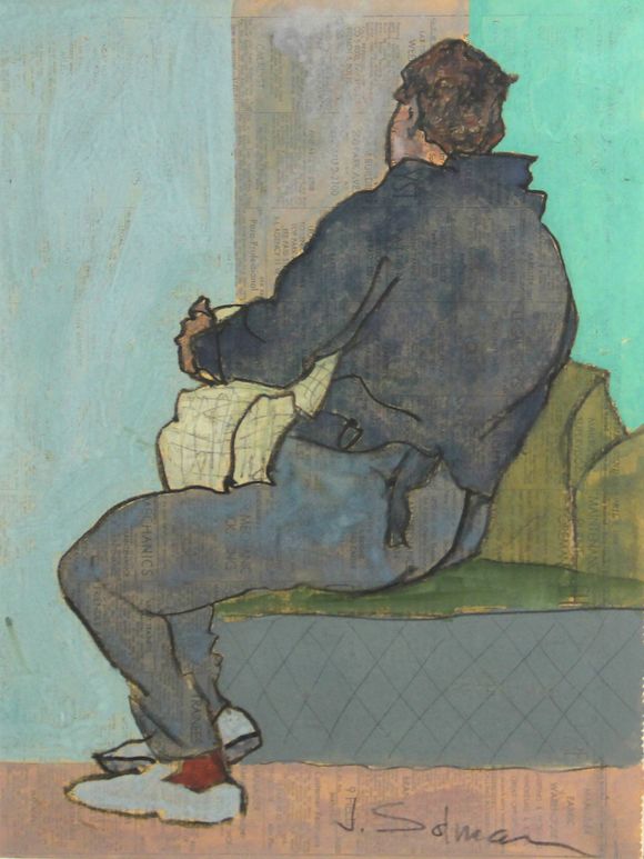 Bonhams : Joseph Solman (American, 1909-2008) The traveler, 1970s image ...