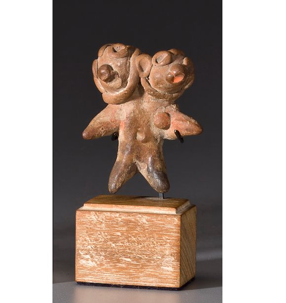 Bonhams : Double-Headed Tlatilco Figure, Middle Pre-Classic, ca. 1000 ...
