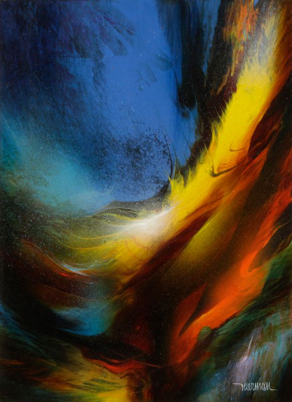 Bonhams : Leonardo Nierman (Mexican, born 1932) Fuego Biblico 15 3/4 x ...