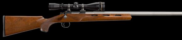 Bonhams : A boxed .218 Bee Cooper Firearms Model 38 single shot rifle