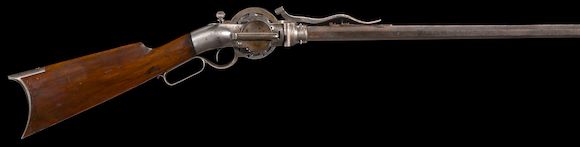 Bonhams : A 2nd Model P.W. Porter revolving percussion turret rifle ...