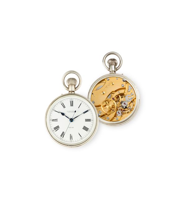 Bonhams : Ulysse Nardin. A fine silver open face deck watch with ...