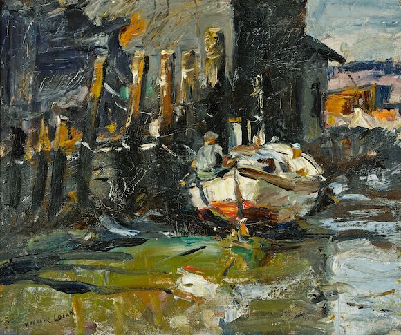 Bonhams : Maurice Logan (American, 1886-1977) Low tide 15 x 18in