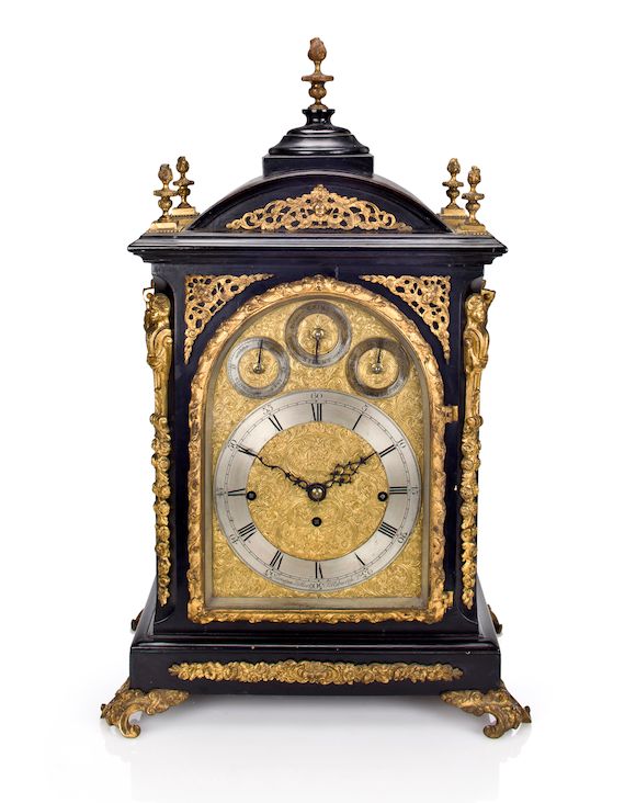 Bonhams : A George III style gilt-bronze-mounted ebonized bracket block ...