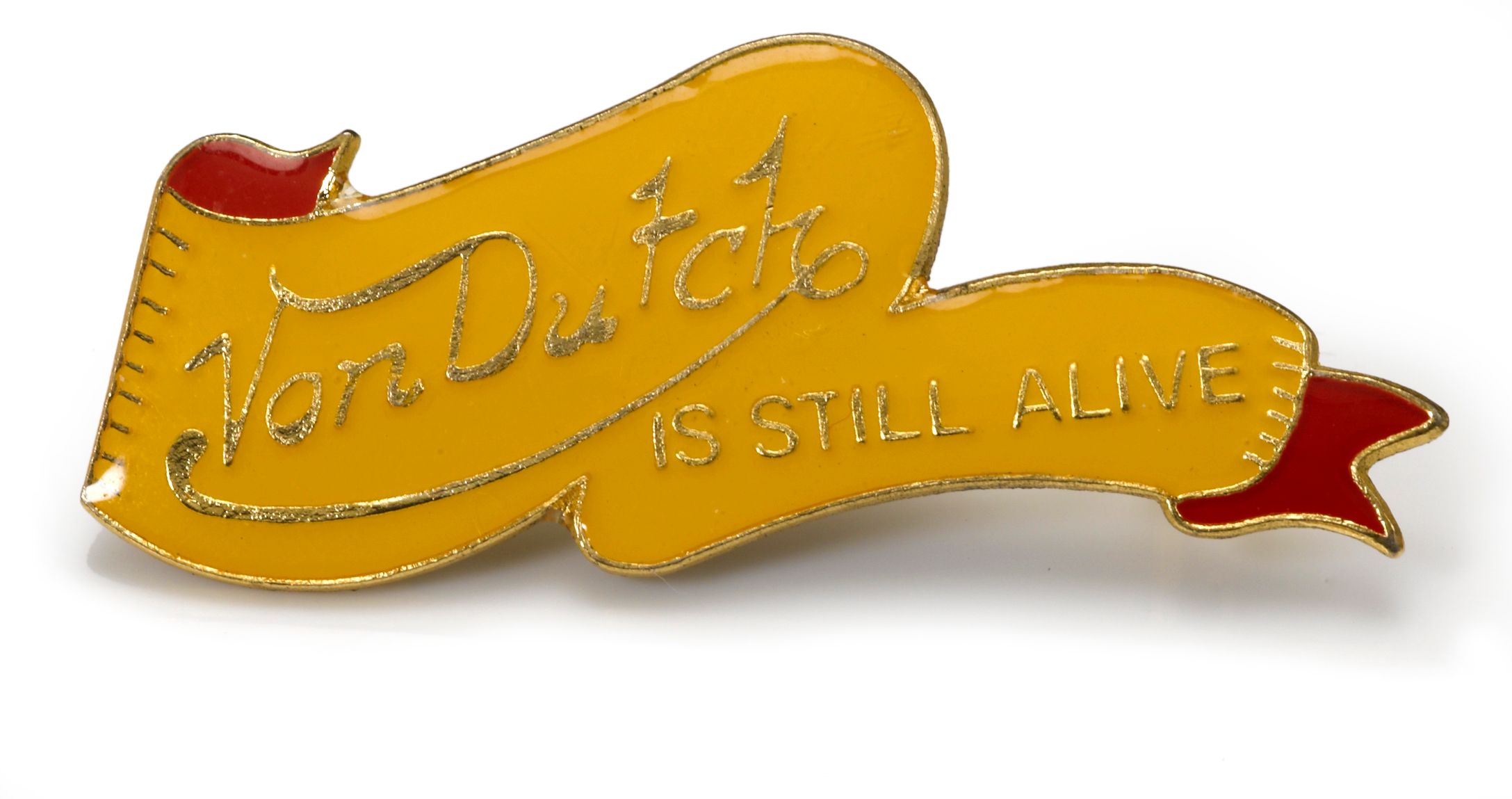 Bonhams Cars : A pair of cloisonné-style Von Dutch lapel pins,