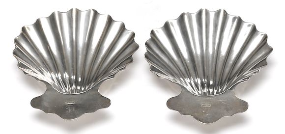 Bonhams : A Regency silver pair of butter shells Sam'l Roberts Jr. and ...