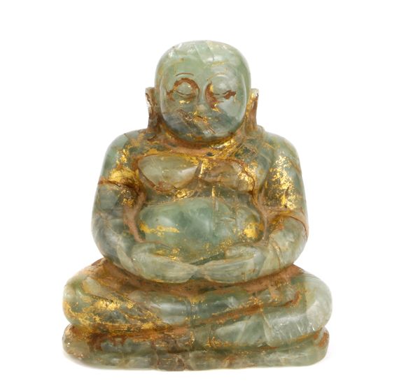 Bonhams : A fluorite carving of the Budai Heshang