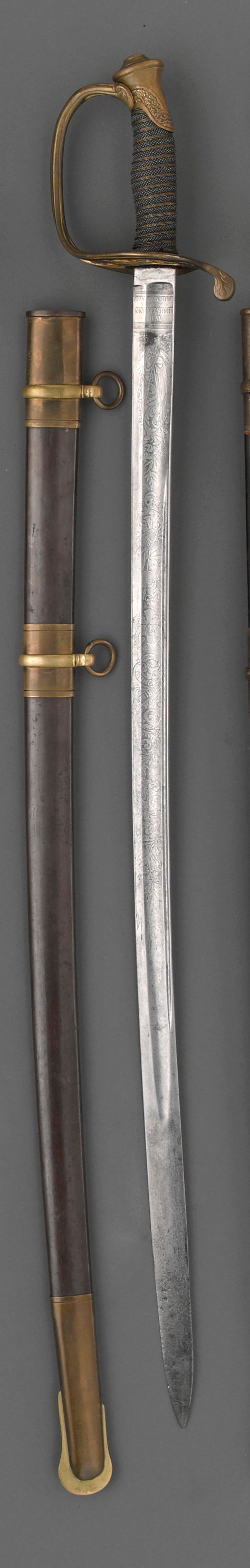 Bonhams : A U.S. Model 1850 foot office's sword by W.H. Horstmann & Sons