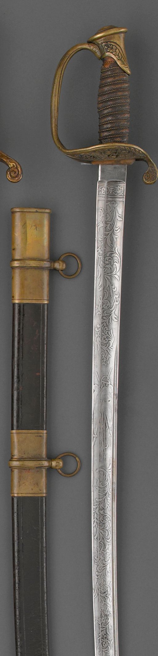 Bonhams : An inscribed U.S. Model 1850 Staff & Field officer's sword