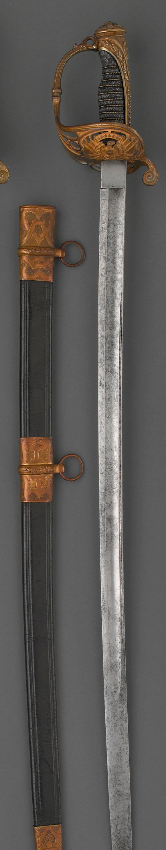 Bonhams : A Civil War era non-regulation foot officer's sword retailed ...