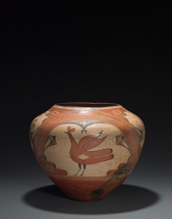 Bonhams : A large Zia polychrome storage jar
