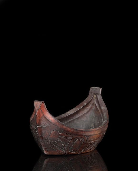 Bonhams : A Tlingit canoe-form bowl
