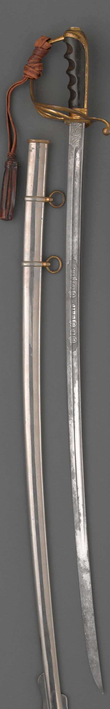Bonhams : A deluxe Model 1902 saber for all officers for the Old Guard ...