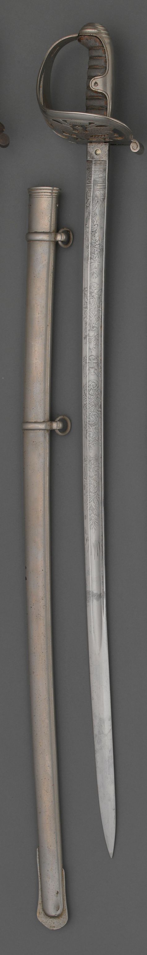 Bonhams : A non-regulation foot officer's sword retailed by W.H ...
