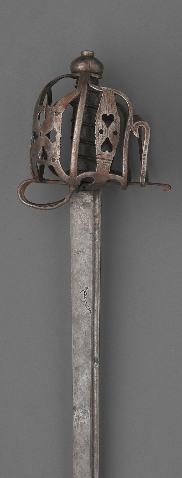 Bonhams : An English baskethilted cavalry backsword by Samuel Harvey