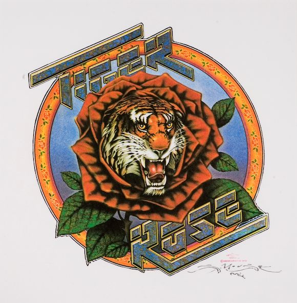 Bonhams : Album art by Kelley Mouse for Tiger Rose, 1975