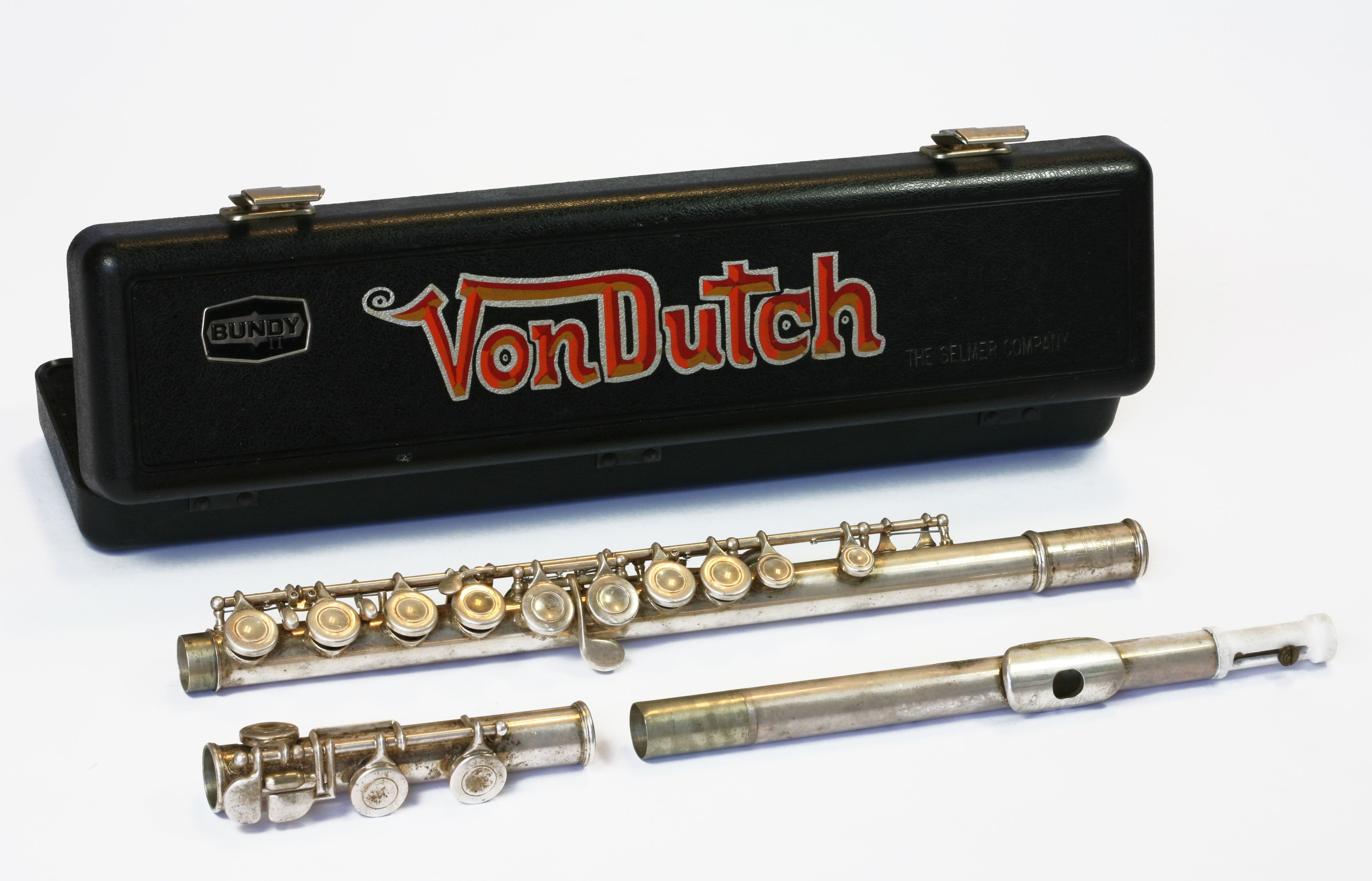 Bonhams Cars : Von Dutch personal flute and hand painted case, 1985,