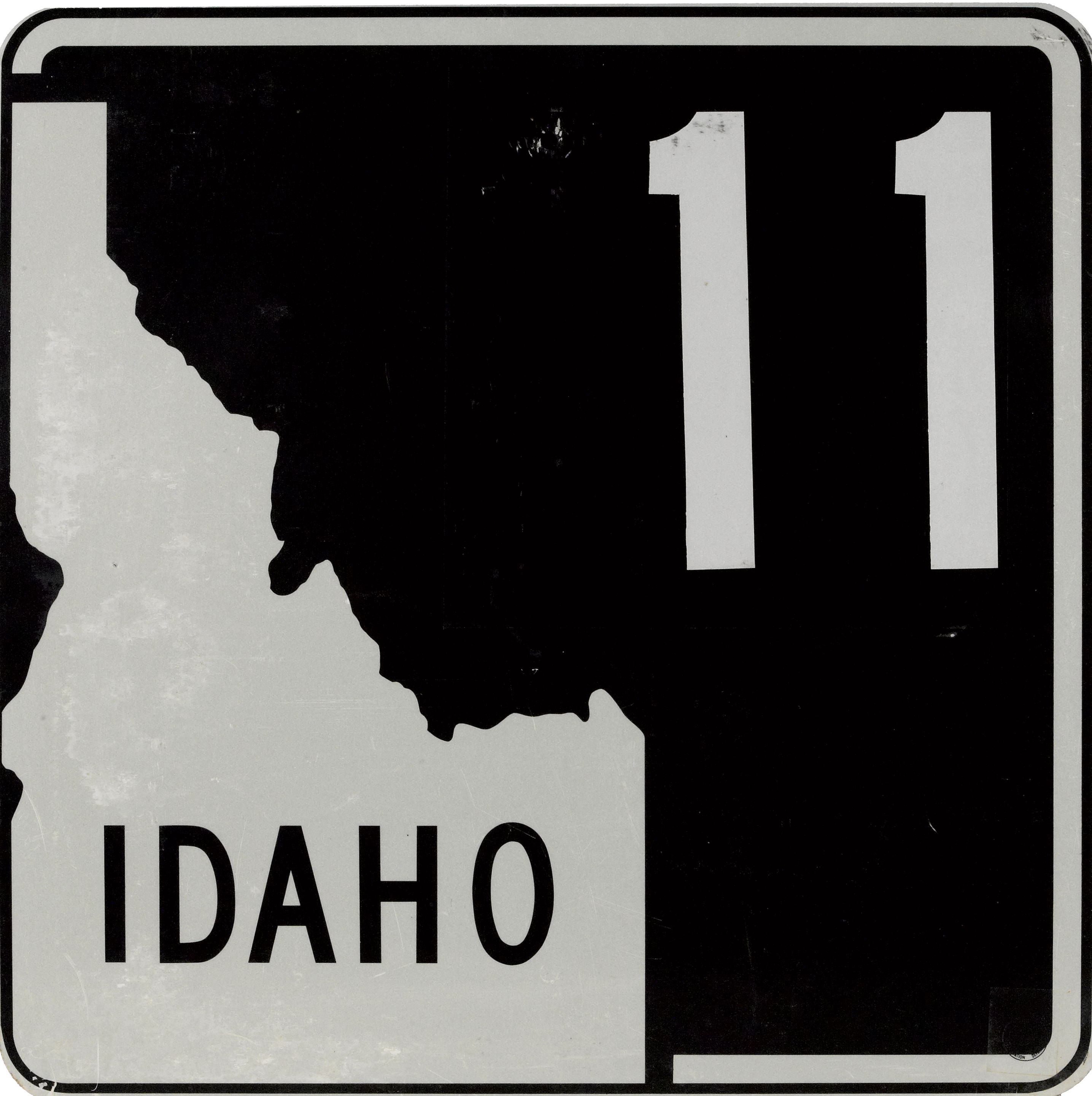 Bonhams Cars : A Idaho Interstate Route 11 road sign,