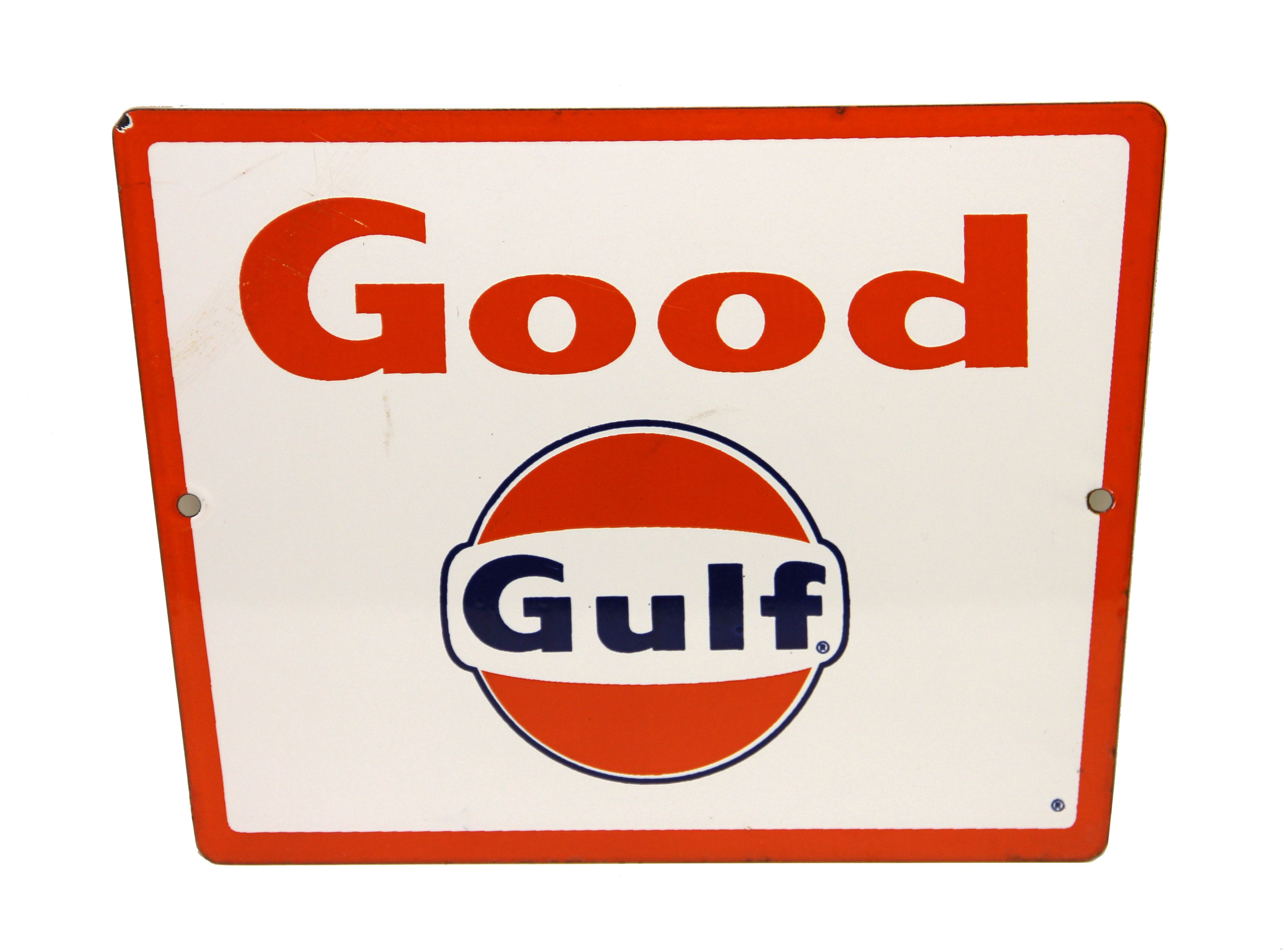 Bonhams Cars : A Good Gulf pump plate, circa 1960's,