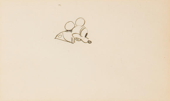 Bonhams An Early Walt Disney Drawing Of Mickey Mouse