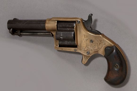 Bonhams : A factory engraved Colt Cloverleaf House Model revolver