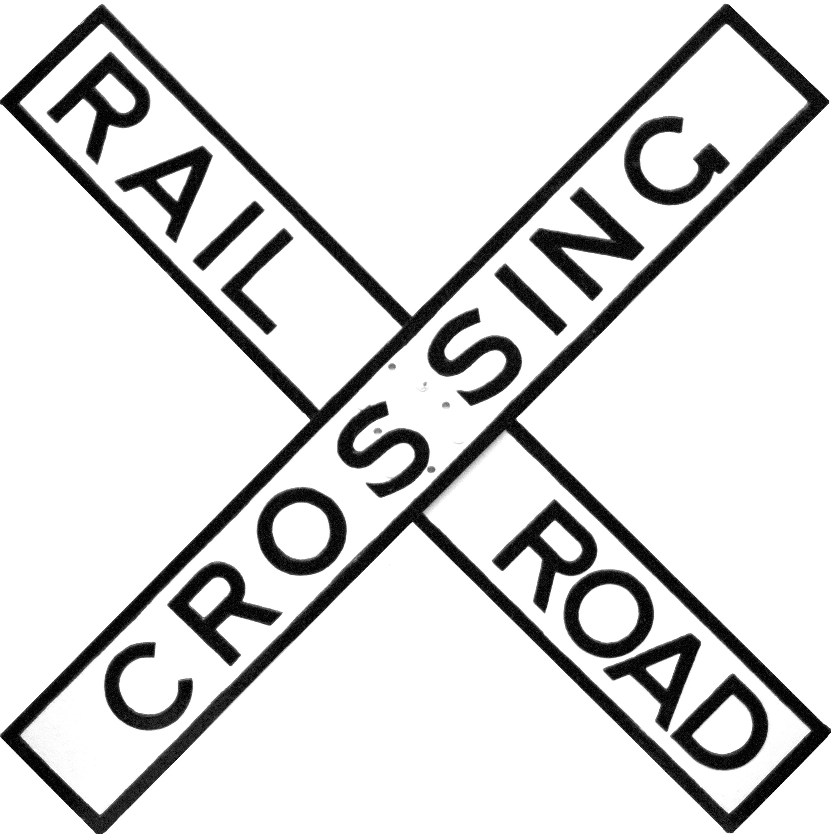 Bonhams Cars : A large, cast iron, double-sided Rail-Road Crossing sign ...