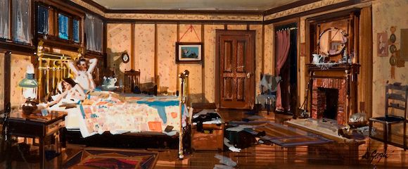 Bonhams : Original scene study by Dan Goozee