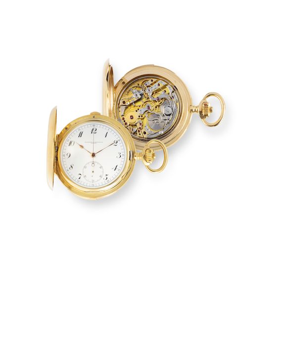 Bonhams : Vacheron & Constantin. A fine 18K gold hunter cased minute ...