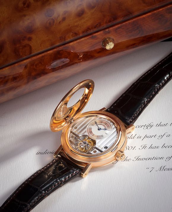 Bonhams : Breguet. A very fine 18K rose gold commemorative half hunter ...