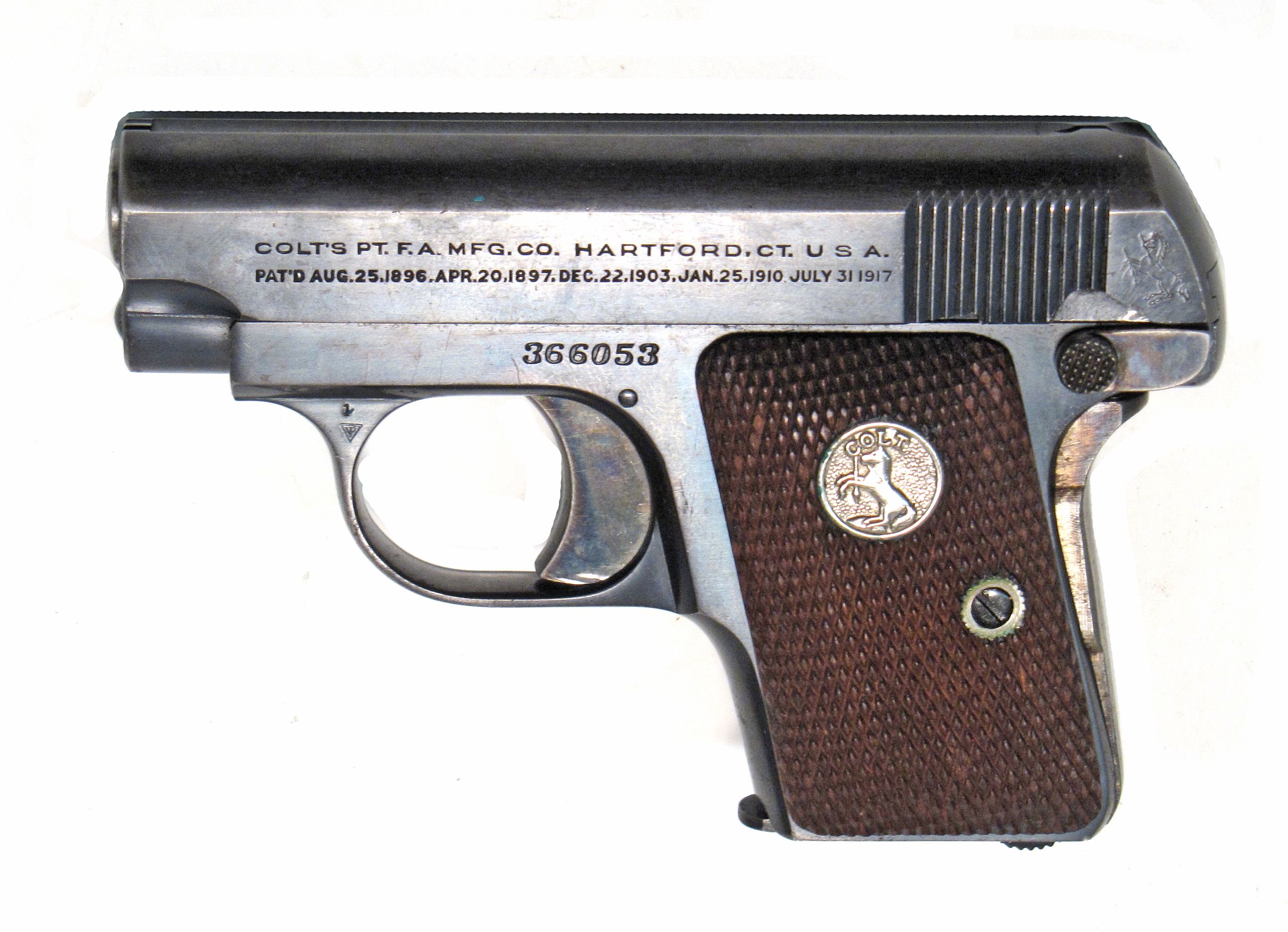 Bonhams : A Colt Model 1908 Vest Pocket semi-automatic pistol